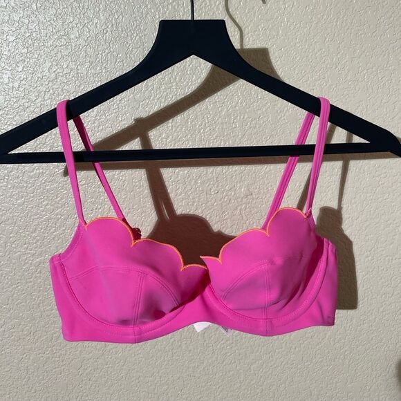 Agent Provocateur | Swim | Agent Provocateurbright Pink Scalloped Swim ...